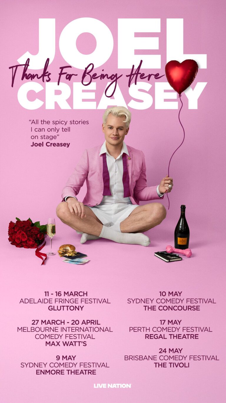 JOEL CREASEY Announces 2025 National Tour - On Your Markus