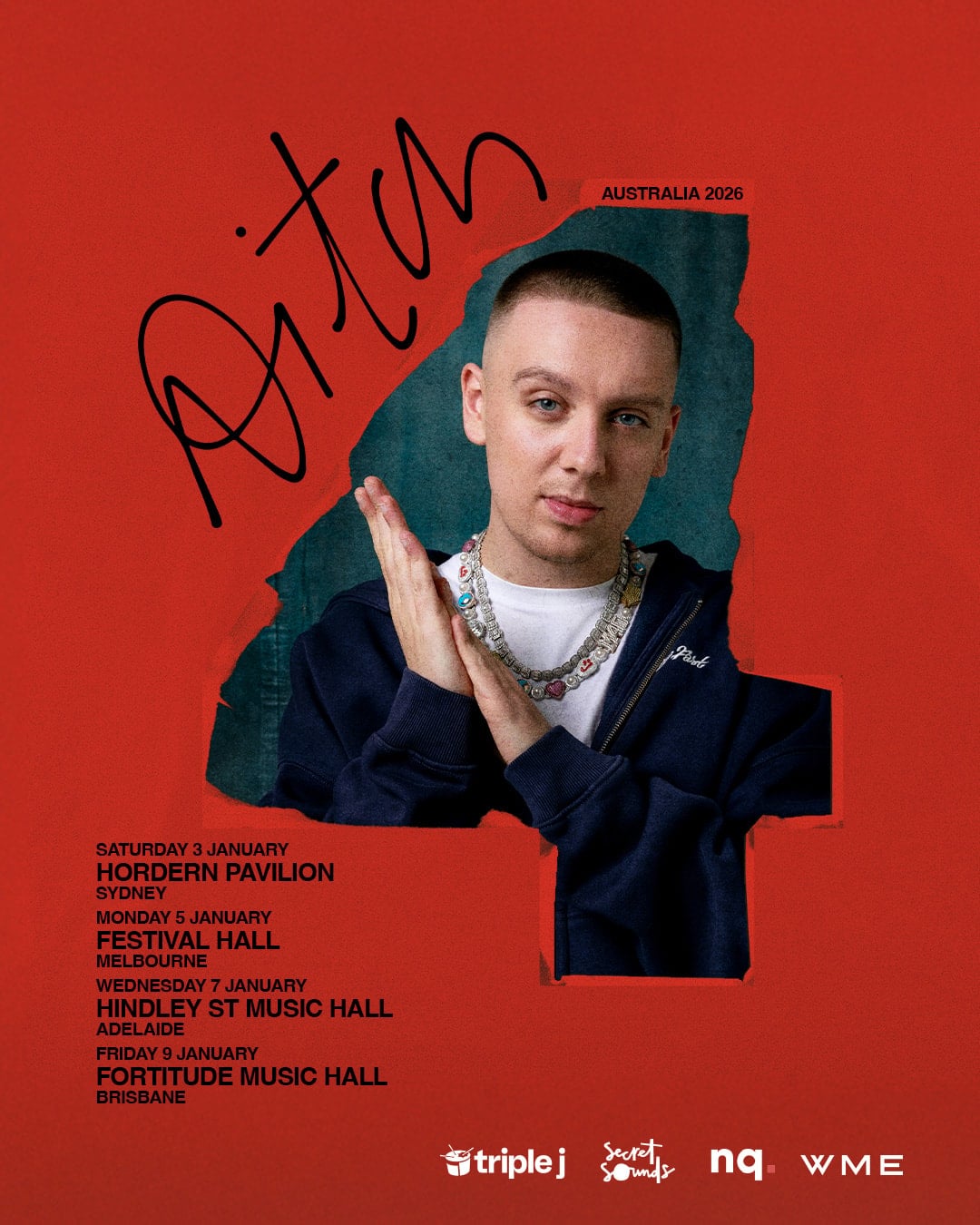 Aitch Announces ‘4’ Australian Tour 2026 - On Your Markus