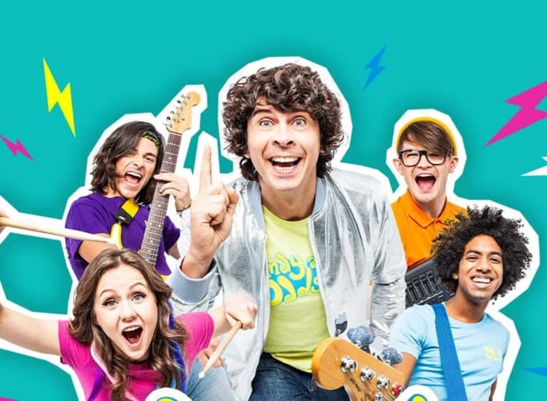 Andy Day of Andy And The Odd Socks - On Your Markus
